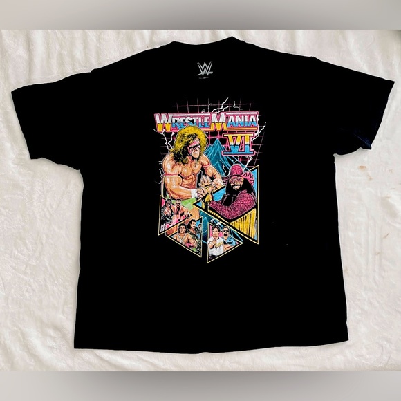 Shirts | Wwe Wwf Wrestlemania Vi 6 Ultimate Warrior Macho Man Bret Hart Tshirt Mens 2xl | Poshmark